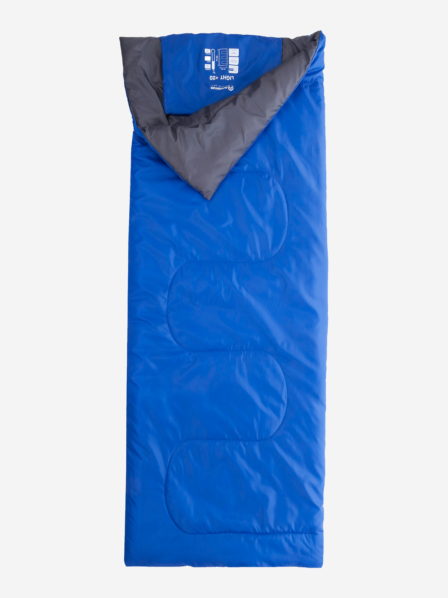 Спальный мешок Outventure Soft Light +20 синий цвет — купить за 6290 тг ...