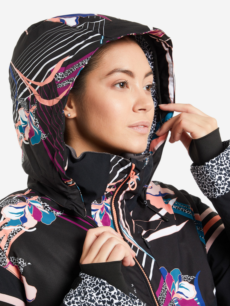 Куртка утепленная женская Roxy Meridian черный цвет — купить за 84990 ...