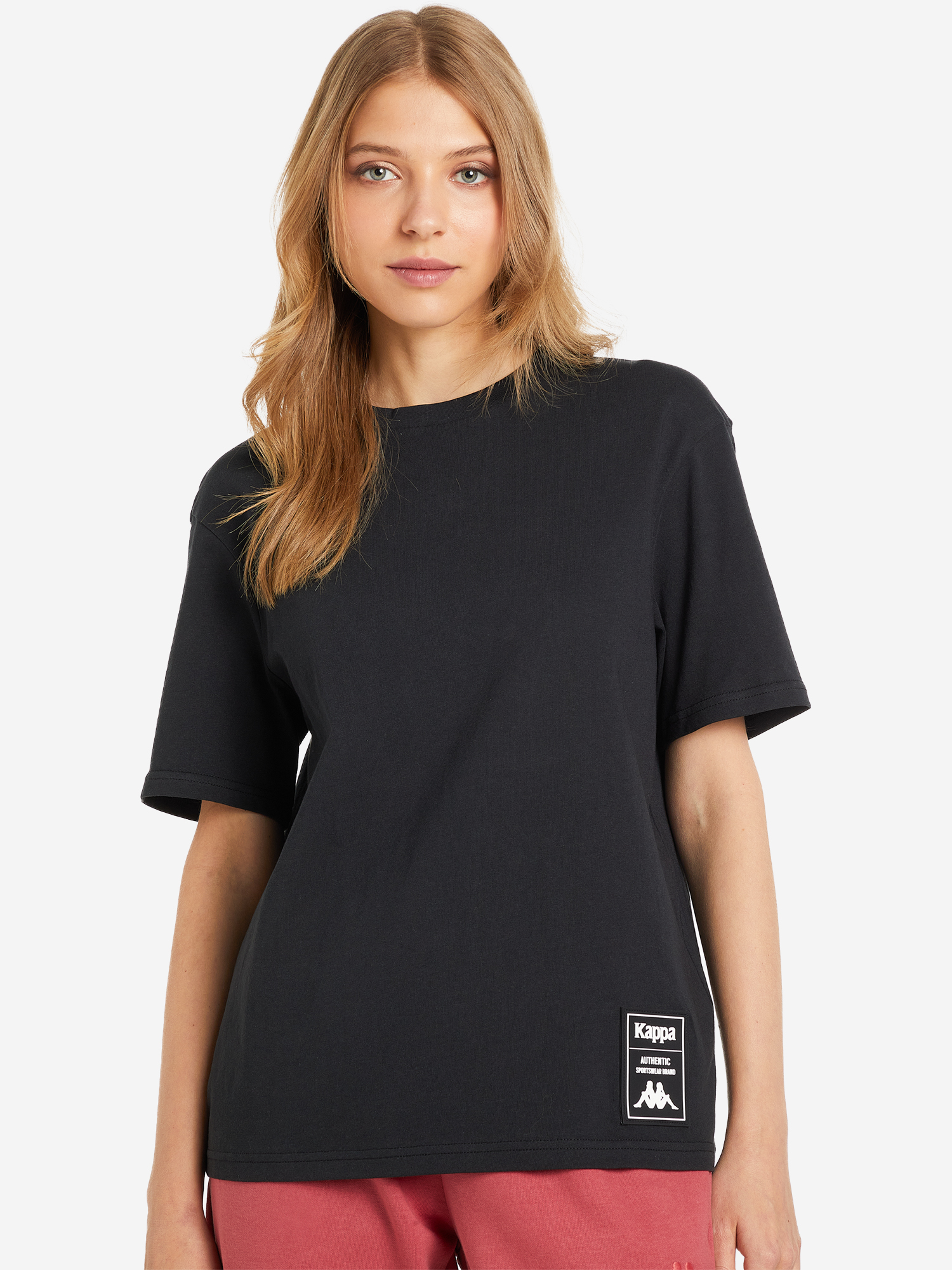 Футболка женская Kappa Authentic Flash чёрный цвет — купить за 3990 тг ...
