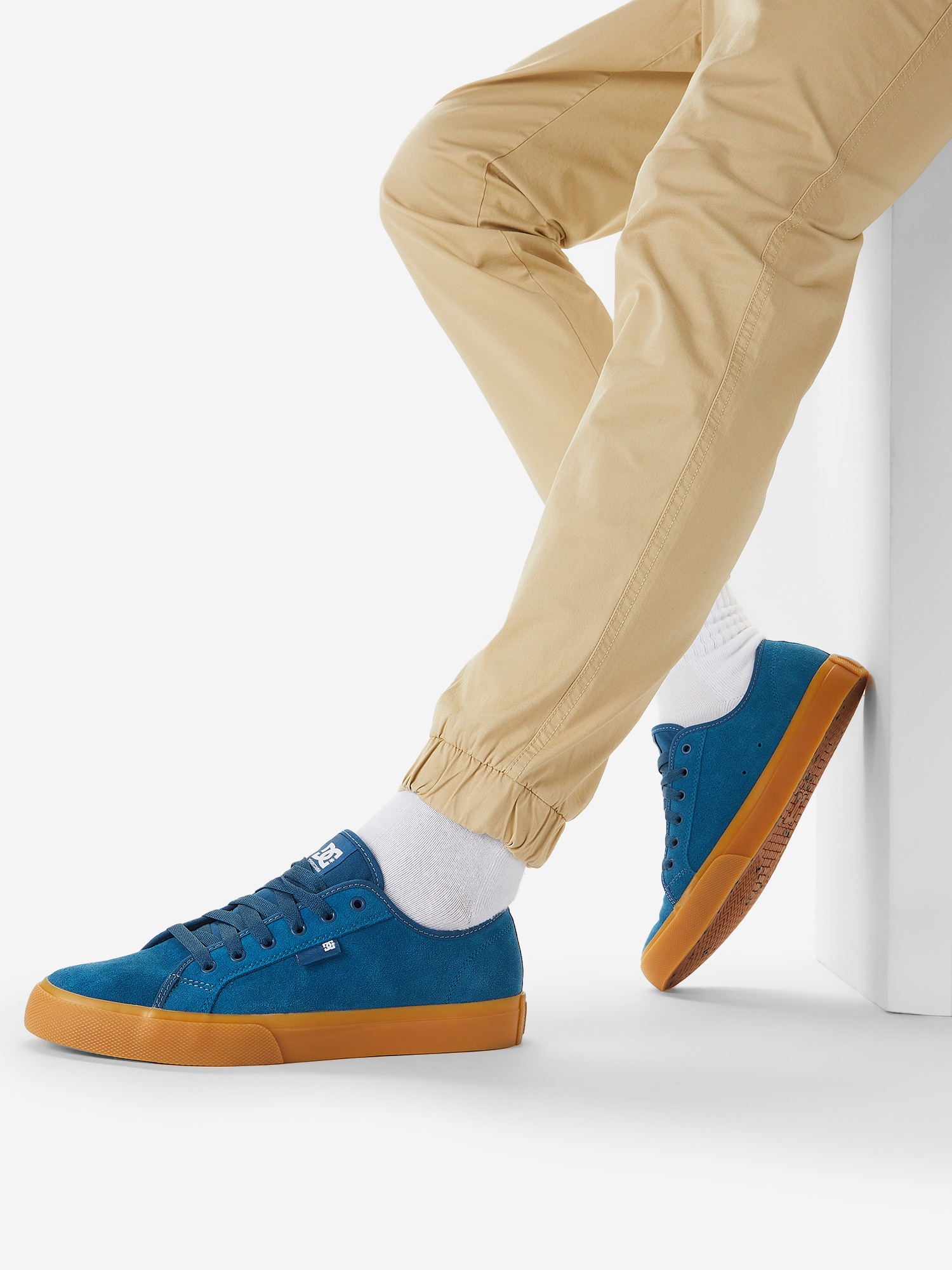 Кеды мужские DC SHOES Manual Le голубой цвет — купить за 20490 тг со ...