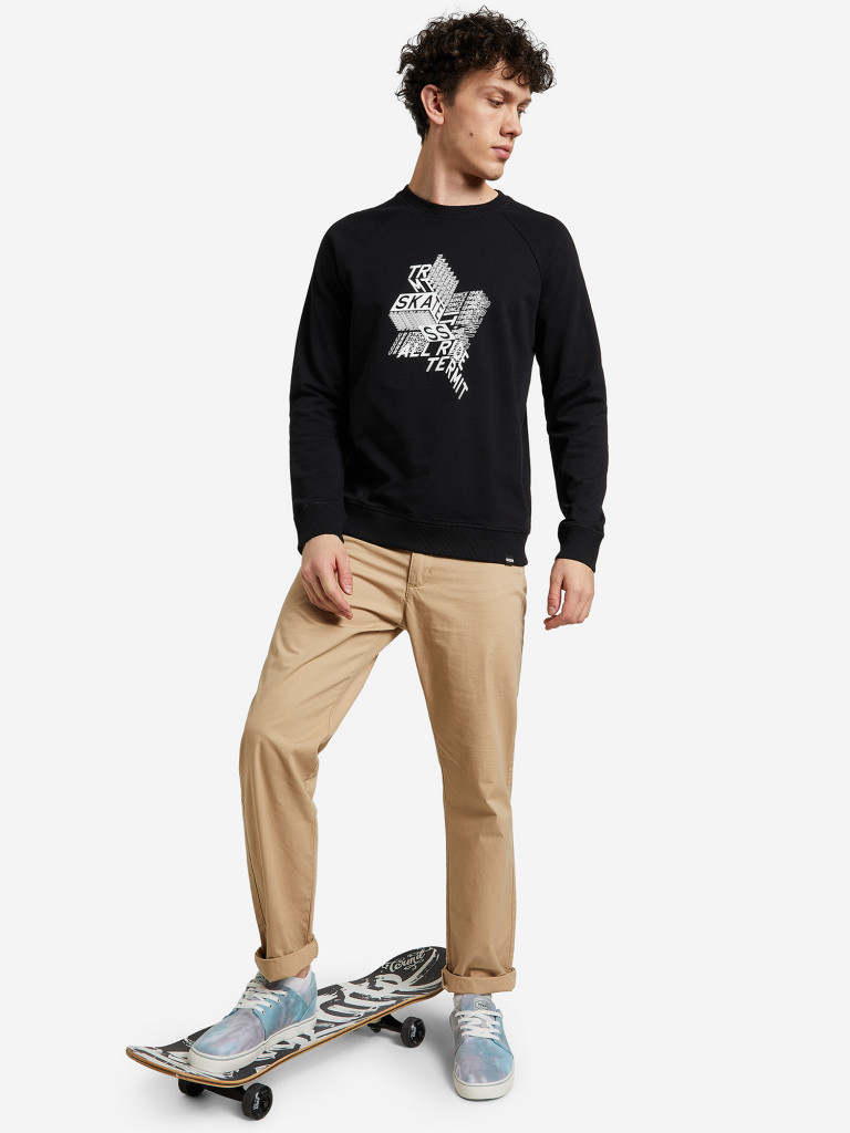 Свитшот мужской Termit чёрный цвет — купить за 5740 тг со скидкой 50 % в интернет-магазине ...