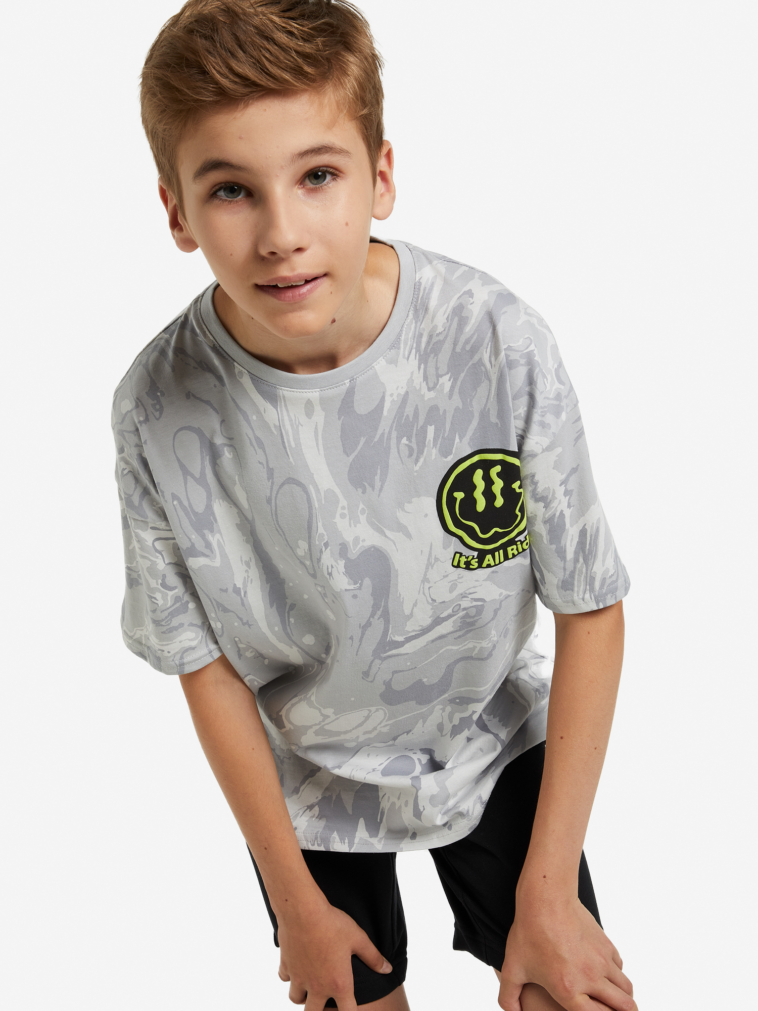 Футболка для мальчиков Termit серый цвет — купить за 3140 тг со скидкой 50 % в интернет-магазине ...