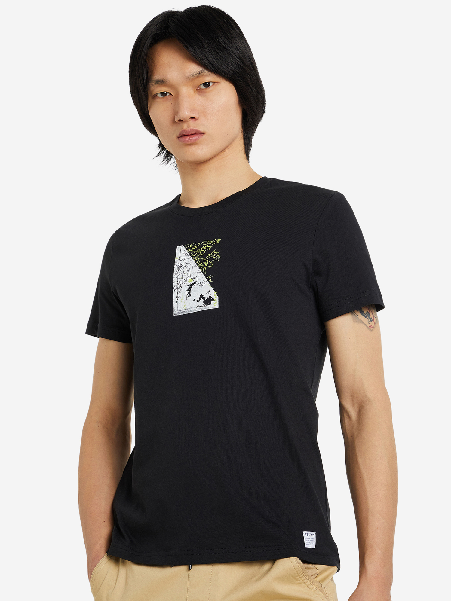 Футболка мужская Termit черный цвет — купить за 2490 тг со скидкой 50 % в интернет-магазине ...