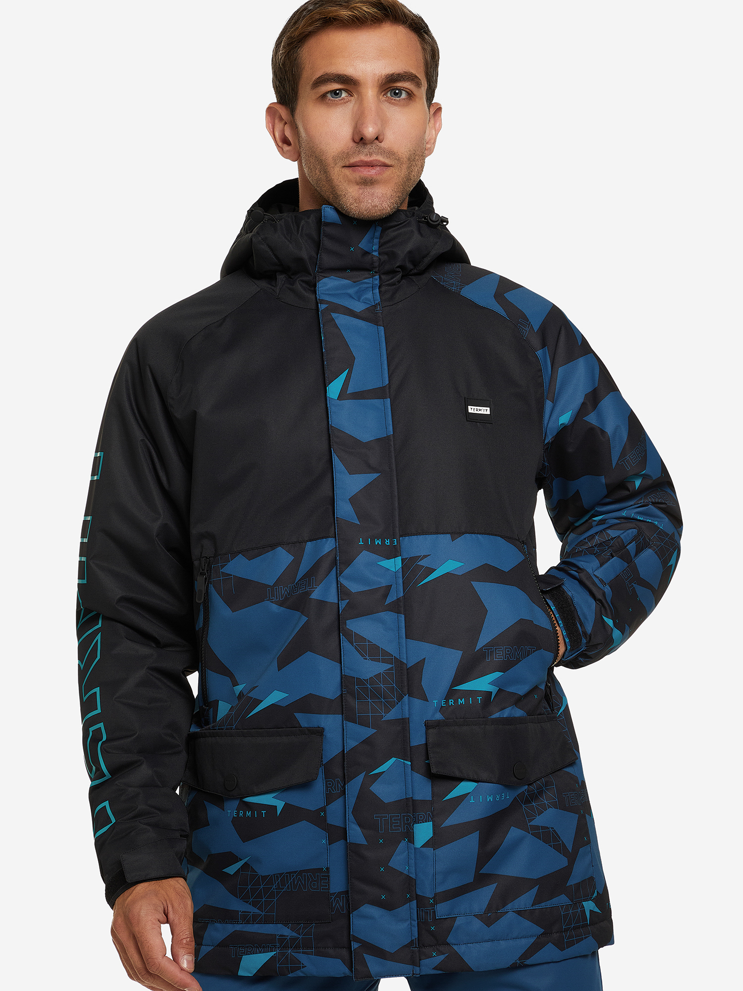 Куртка утепленная мужская Termit черный/синий цвет — купить за 27240 тг со скидкой 50 % в ...
