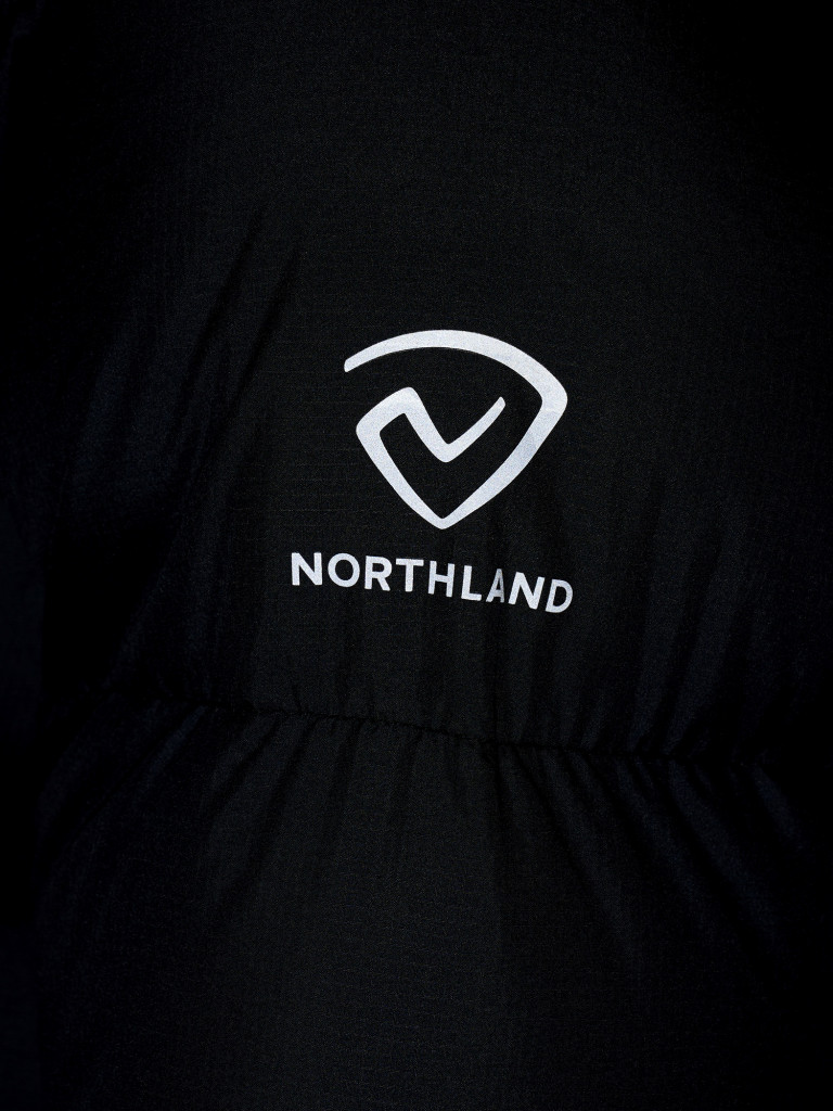 Пальто пуховое женское оверсайз Northland черный цвет — купить за 47990 ...