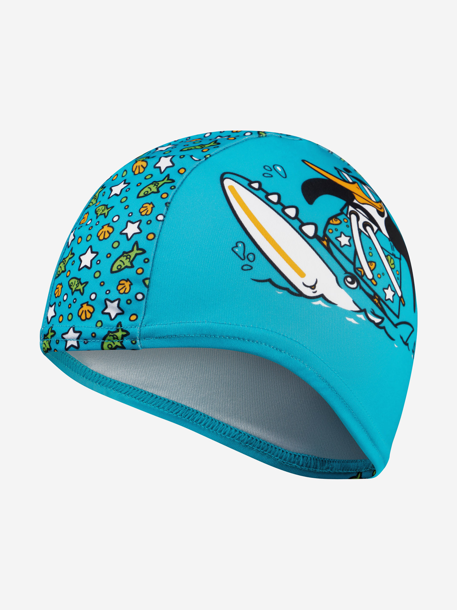 Шапочка для плавания детская Speedo голубой/зеленый цвет — купить за ...
