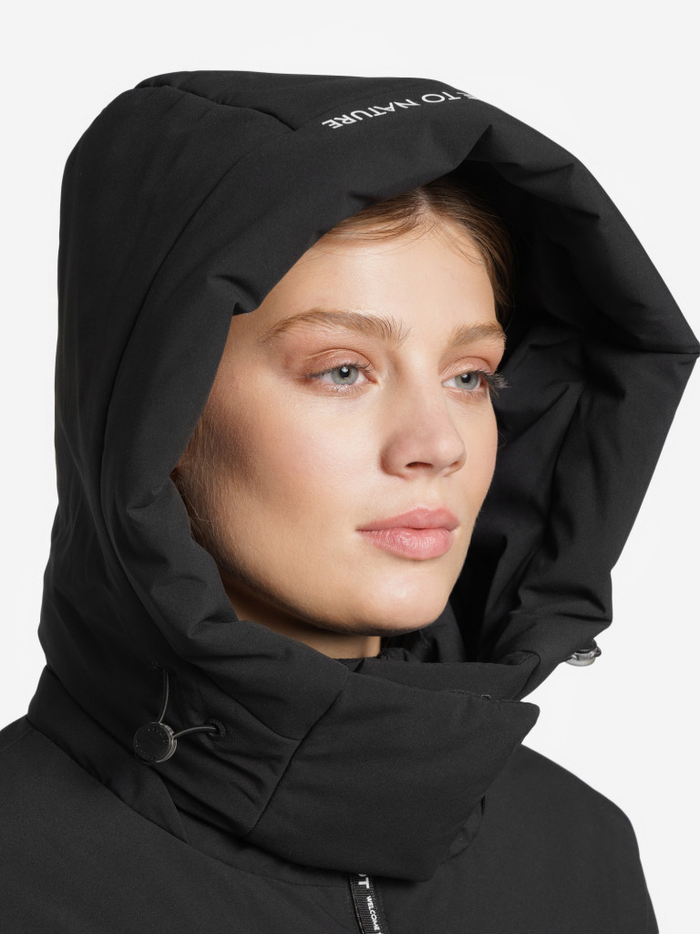 Пуховик женский Pelliot черный цвет — купить за 56240 тг со скидкой 50 % в интернет-магазине ...