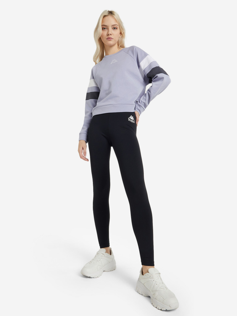 Свитшот женский Kappa фиолетовый/белый цвет — купить за 5990 тг со скидкой 70 % в интернет ...