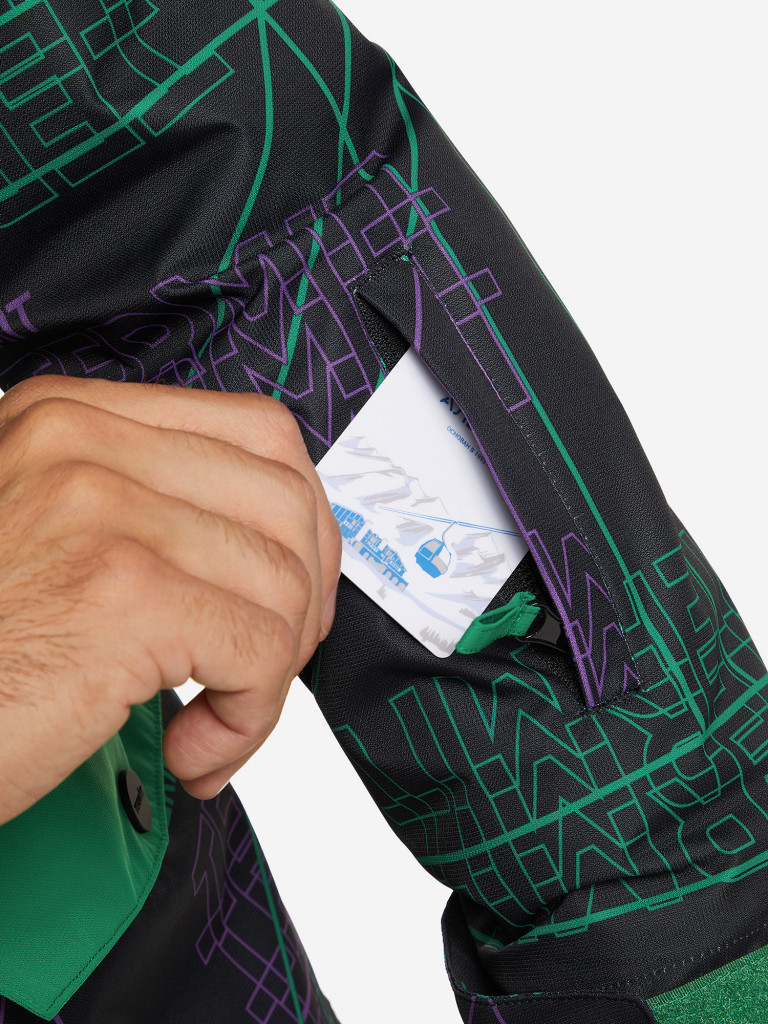 Куртка утепленная мужская Termit черный/зеленый цвет — купить за 27240 тг со скидкой 50 % в ...