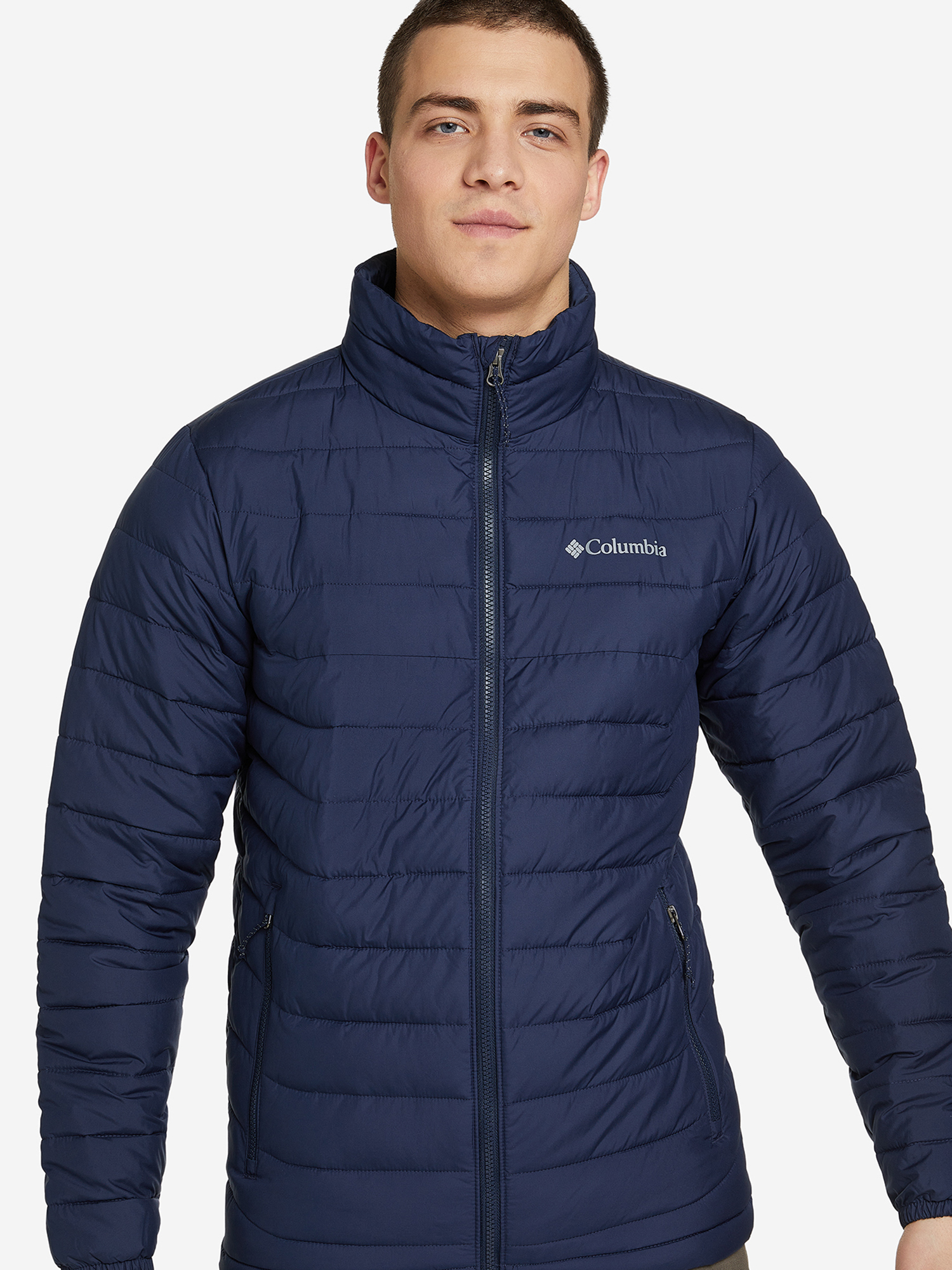 Куртка утепленная мужская Columbia Powder Lite Jacket тёмно-синий цвет ...