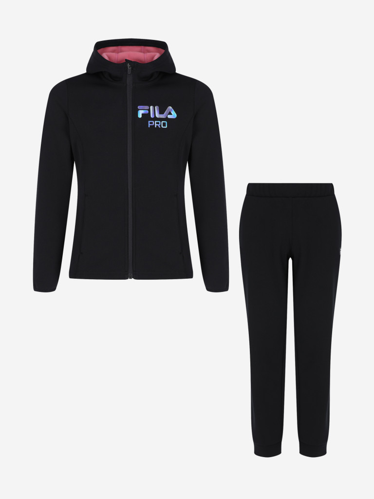 Спортивный костюм для девочек FILA черный цвет — купить за 7790 тг со ...