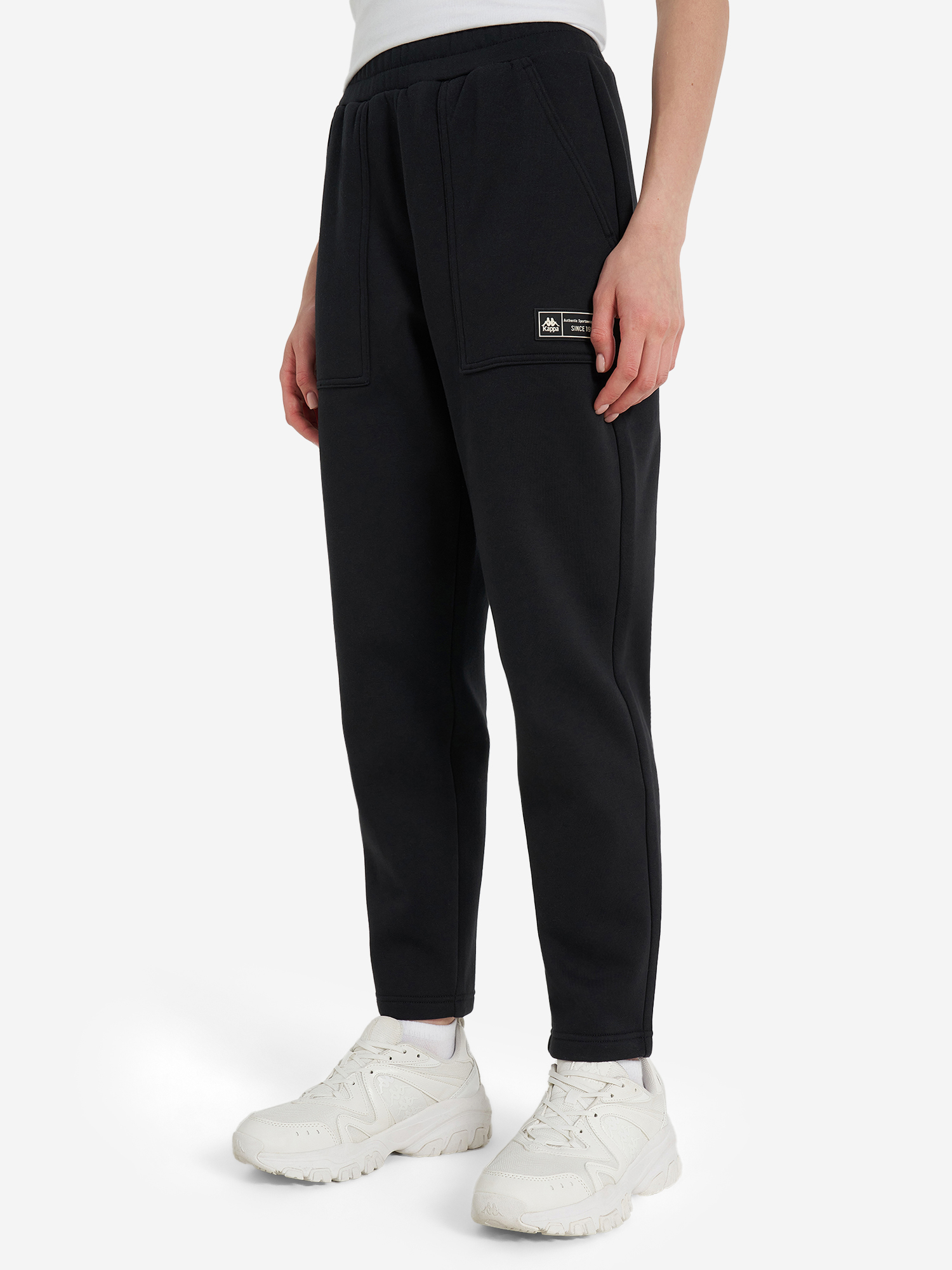 Брюки женские Kappa чёрный цвет — купить за 5990 тг со скидкой 70 % в интернет-магазине Sportmaster