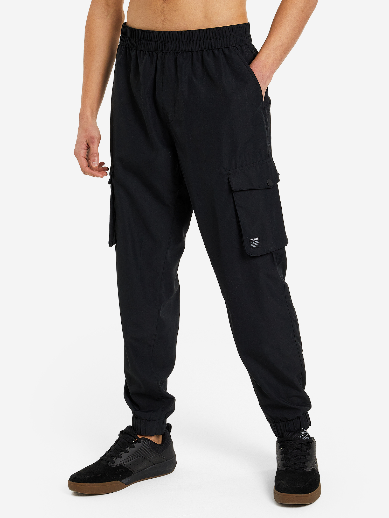 Брюки мужские оверсайз Termit черный цвет — купить за 10740 тг со скидкой 50 % в интернет ...
