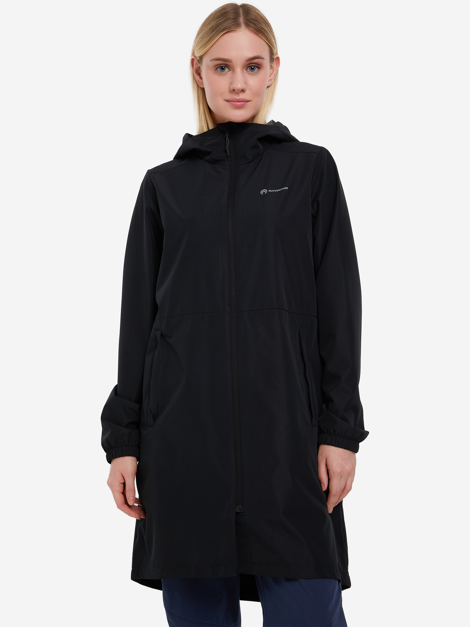 Ветровка женская Outventure чёрный цвет — купить за 7490 тг со скидкой ...