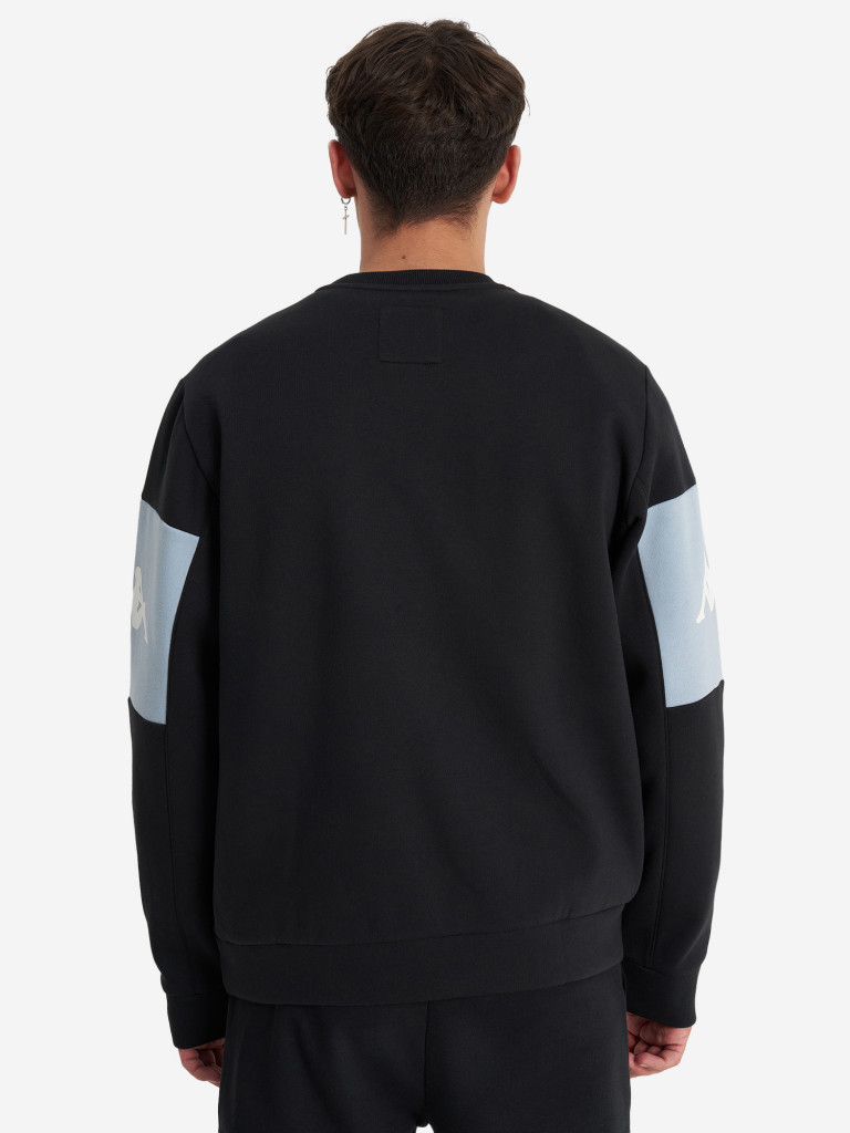 Свитшот мужской Kappa черный цвет — купить за 5990 тг со скидкой 70 % в интернет-магазине ...