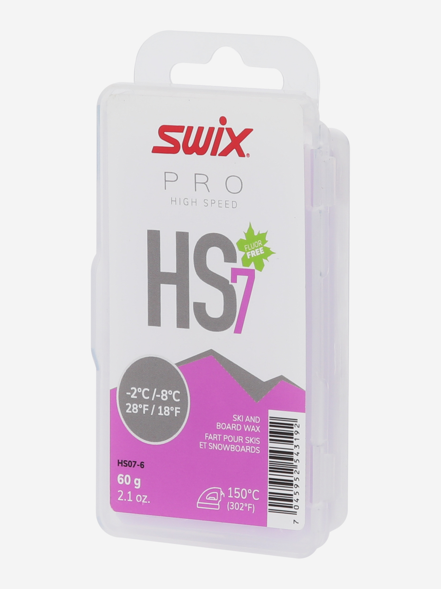 Мазь скольжения твердая Swix HS7 Violet, -2°C/-8°C, 60 г фиолетовый цвет — купить за 12490 тг. в ...