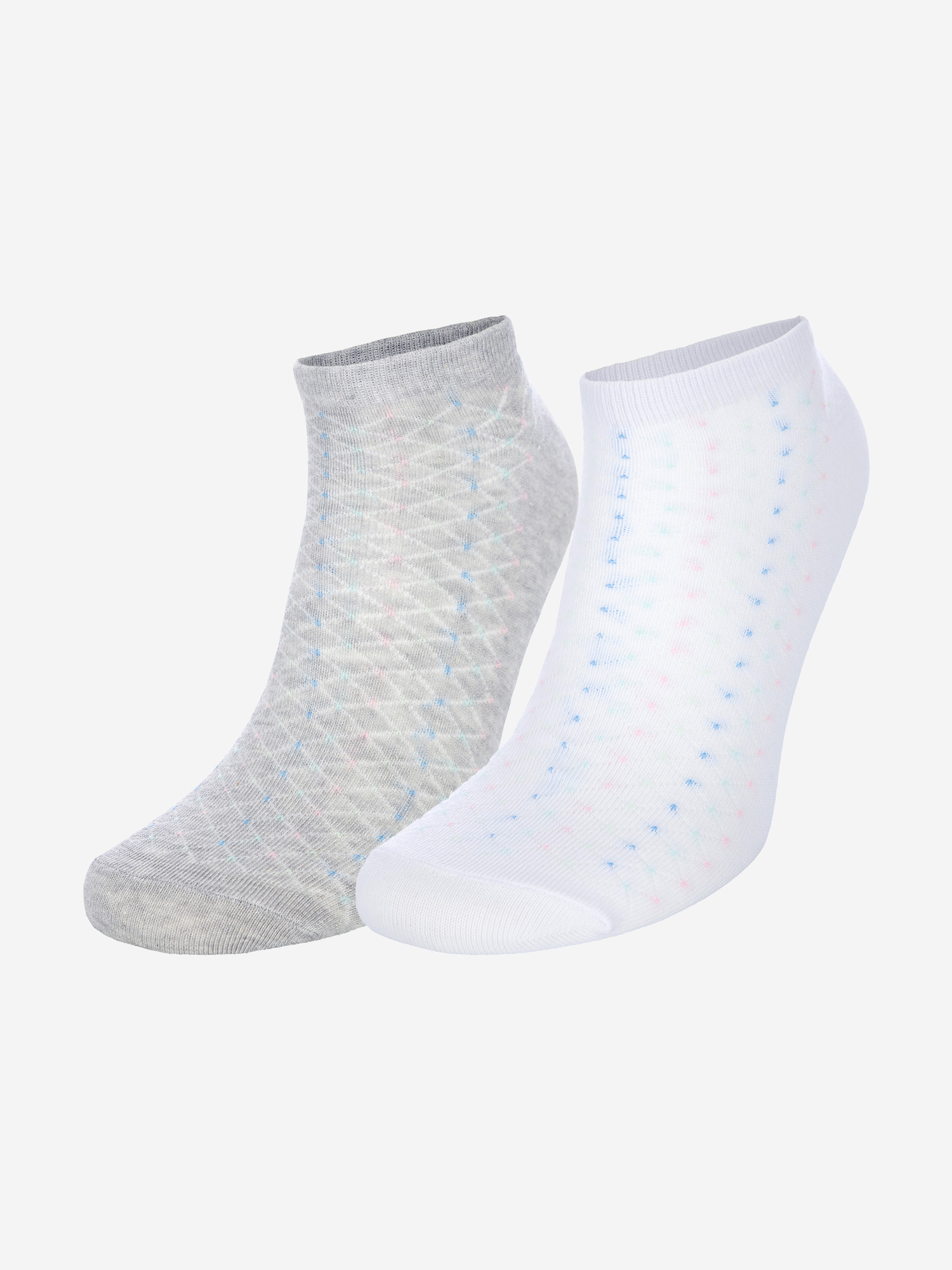 Носки Wilson, 2 пары белый/светло-серый меланж цвет — купить за 1140 тг ...