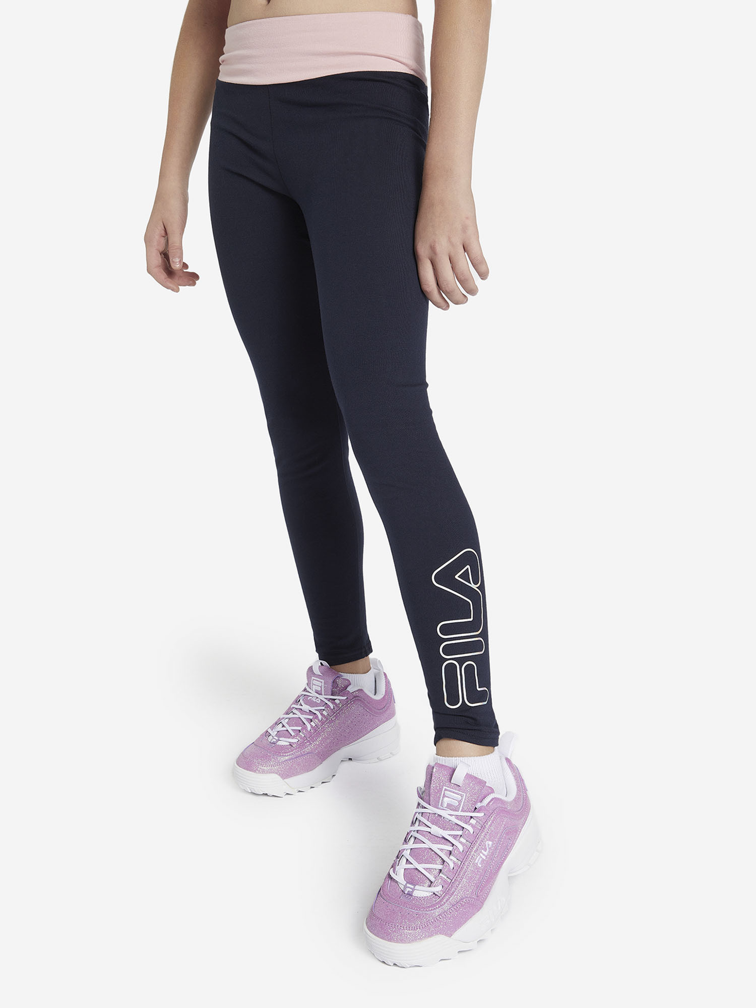 Легинсы для девочек FILA темно-синий цвет — купить за 2690 тг со скидкой 70 % в интернет ...