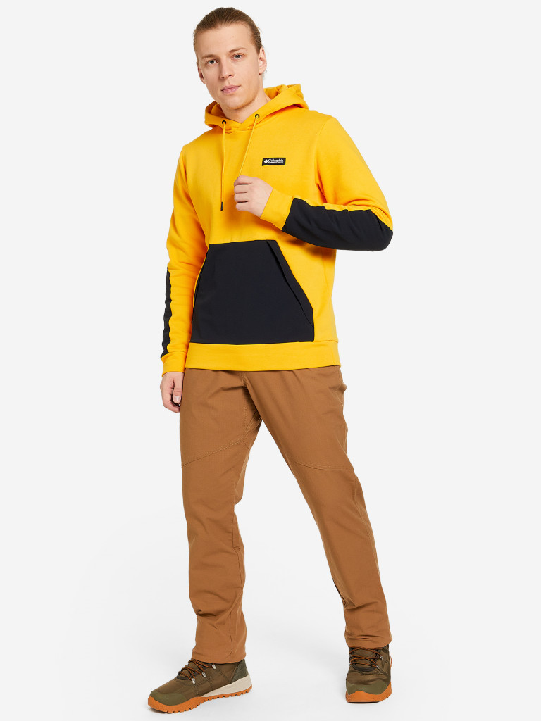 Худи мужская Columbia Icons Hoodie желтый цвет — купить за 27240 тг со ...