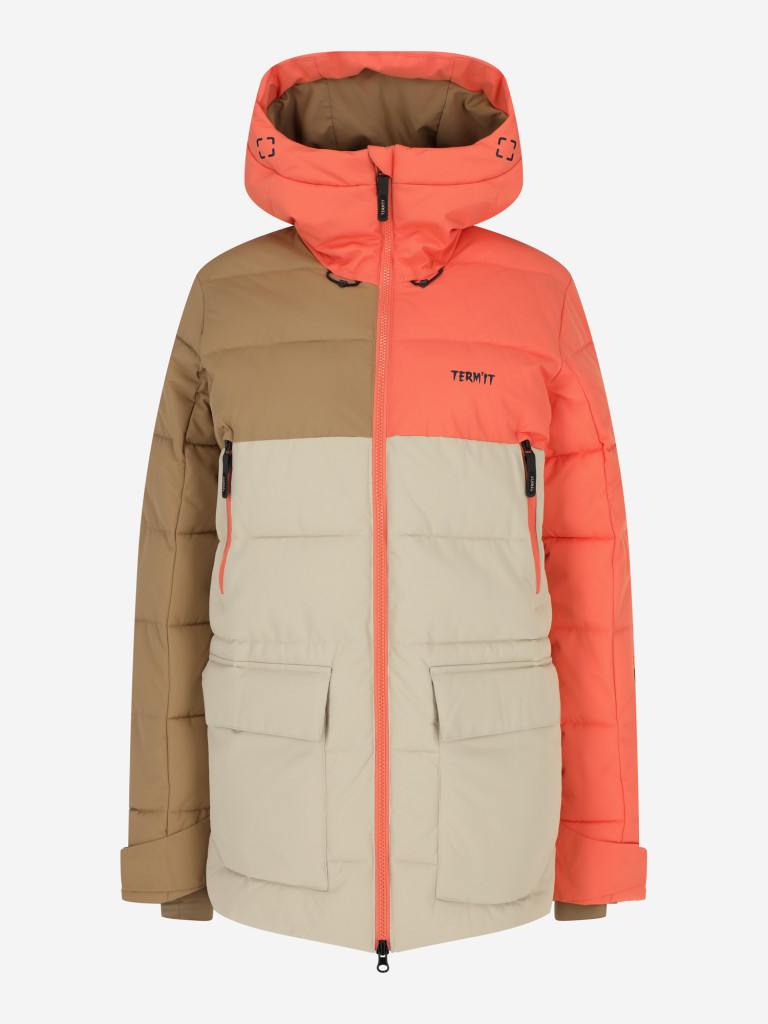 Куртка утепленная женская Termit бежевый/оранжевый цвет — купить за 36490 тг со скидкой 50 % в ...
