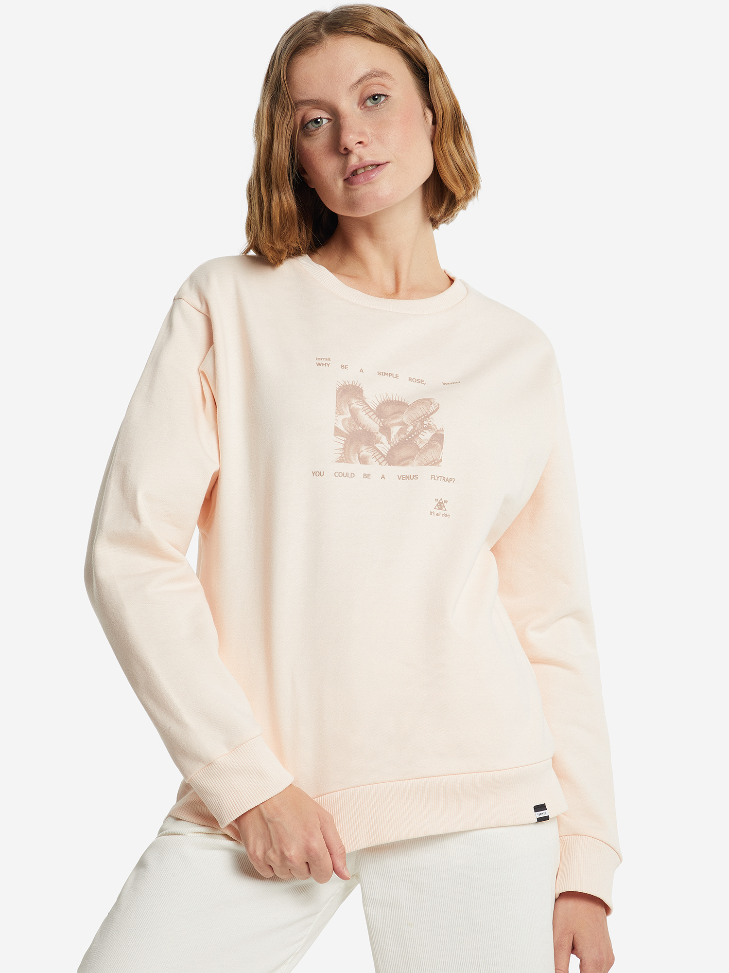 Свитшот женский Termit персиковый цвет — купить за 2990 тг со скидкой 70 % в интернет-магазине ...