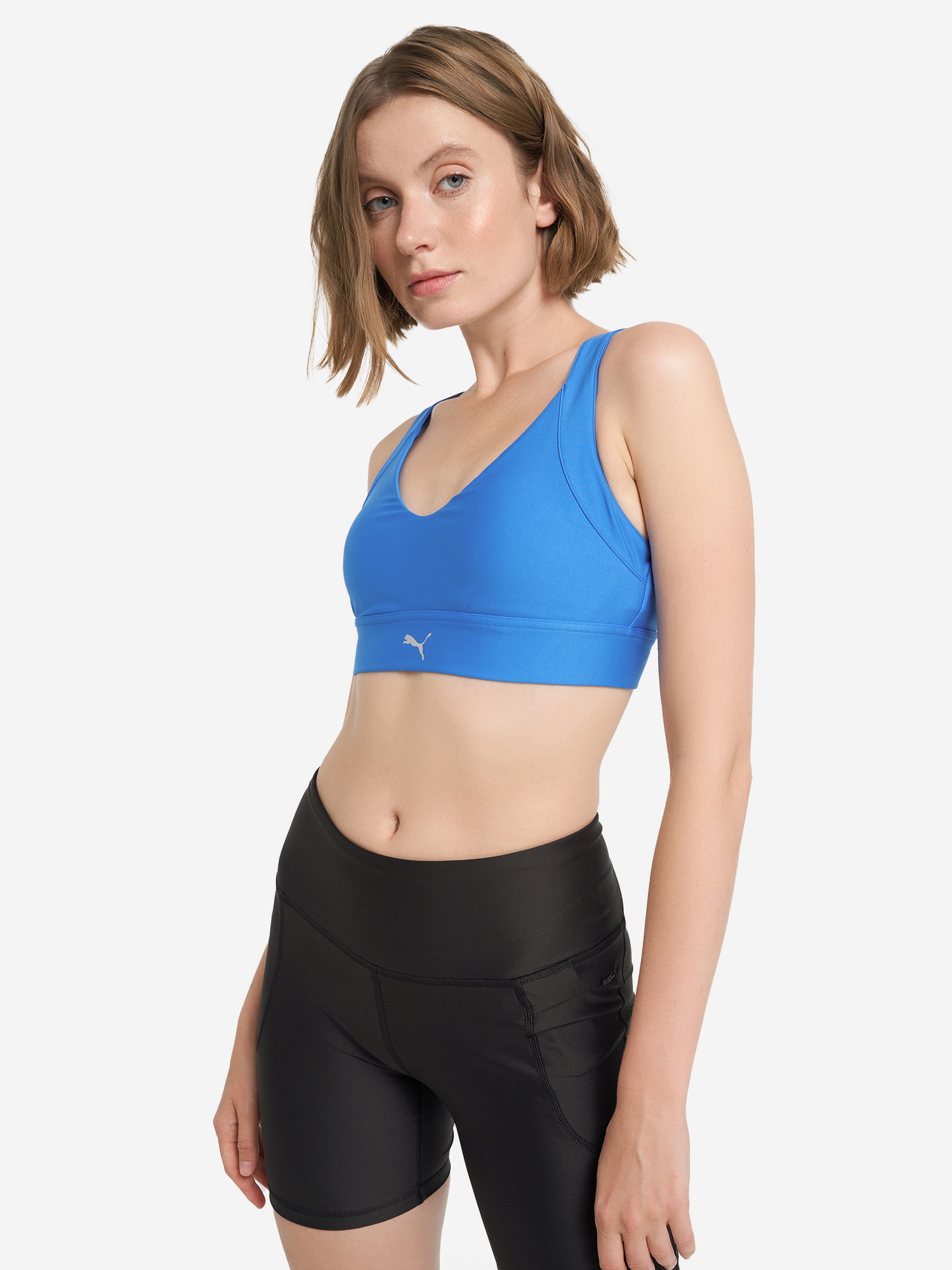 Спортивный топ бра PUMA High Impact Ultraform синий цвет — купить за ...