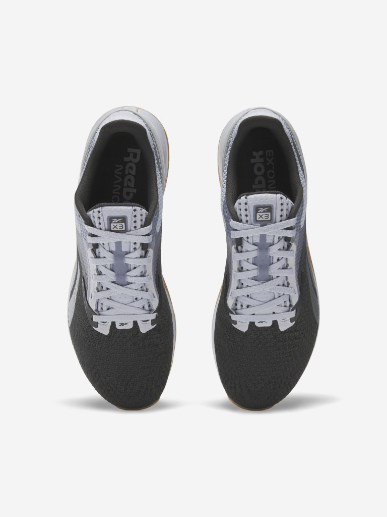 Кроссовки мужские Reebok Nano X3 серый/черный/коричневый цвет — купить ...