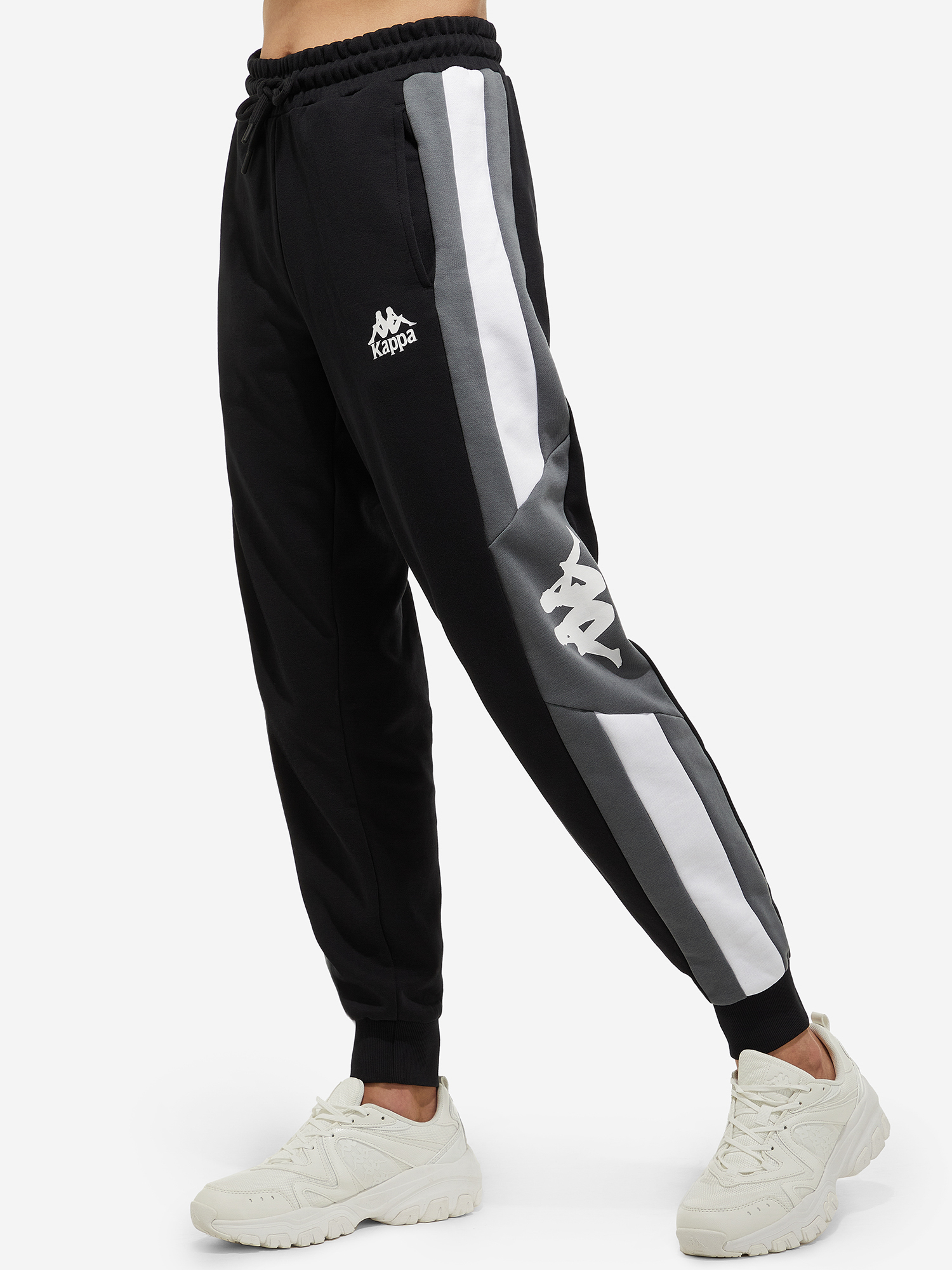 Брюки женские Kappa черный/серый цвет — купить за 5990 тг со скидкой 70 % в интернет-магазине ...